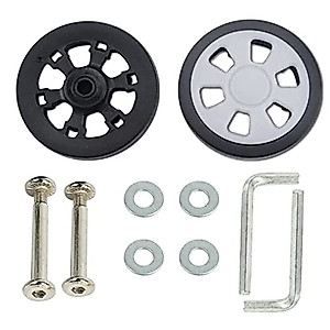 Luggage Suitcase Replacement Wheels Rubber Swivel Caster Wheels Bearings Repair Kits for Luggage
