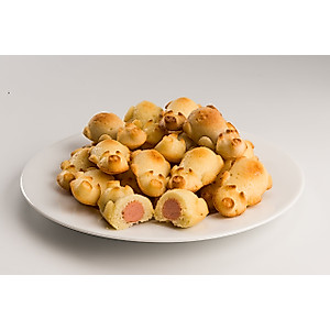 Mobi 12 Little Pigs in a Blanket Silicone Baking Mold, Pink