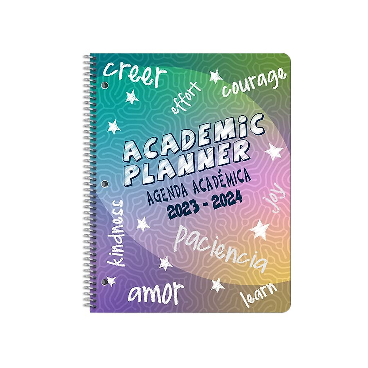 Dated Bilingual Elementary Student Planner for the 2023-2024 Academic School Year, Large (8.5" by 11") Matrix Style Datebook with Classic Bilingual Elementary Matrix Cover