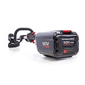 POWERWORKS 60V Cordless String Trimmer Included 2.5Ah Battery & Charger, 16" Brushless Motor Battery Powered Weed Eater for Lawn Trimming, Brush Cutting, Lawn Care