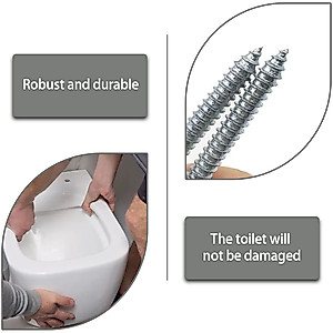 2 Sets Toilet Bidet Anchor Bolts Set Bathroom Toilet Pan Floor Fixing Kit Floor Toilet Pan Fixing Kit for Floor Fixing Pan or Bidets into a Variety of Solid Building Materials