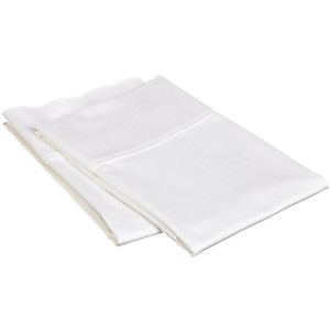 100% Cotton Knit Jersey Twin XL Fitted sheet with two free bonus pillow cases - White - Twin Extra Long, 15" Deep Pocket, 39" x 80" Great for Dorm, Hospital and Split King Beds (White, Twin XL)
