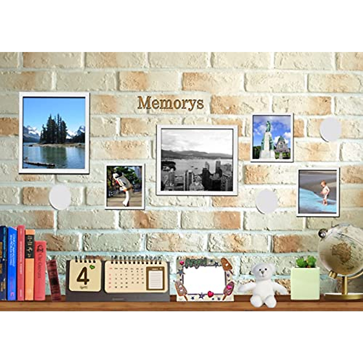 OYEAA 4 Double Sided Sticky Pads 3.15 Inches Round Adhesive Suction Tab Perfect for Mounting, Dashboard Toys, Windshield, GPS, Tiles, Wall Pictures