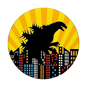 Comics Phone-Grip Comics Retro Kaiju Design PopSockets Swappable PopGrip