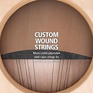 Meinl Artisan String Cajon with Mongoy Frontplate / Baltic Birch Body - MADE IN SPAIN - Bulería Line, 2-YEAR WARRANTY (AEBLMY)