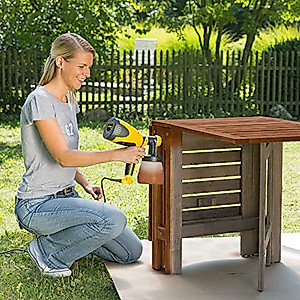 Wagner Spraytech 0518080 Control Spray Max HVLP Paint or Stain Sprayer, Complete Adjustability for Decks, Cabinets, Furniture and Woodworking, Extra Container Included, Yellow/Black