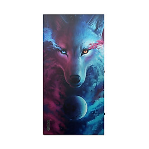 Head Case Designs Officially Licensed Jonas "JoJoesArt" Jödicke Wolf Galaxy Art Mix Vinyl Sticker Gaming Skin Decal Cover Compatible With Xbox Series X Console