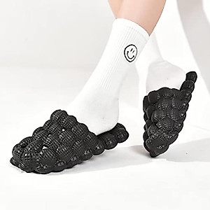 Cheval Unisex Bubble Slides for Kids, Massage Golf Ball Shoes Slides, Funny Lychee Bubble Slippers for Spa, Bedroom, Gym, Shower, Beach,Bath