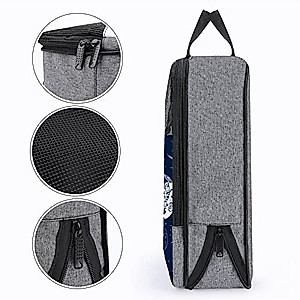 Frcavbin Magical Sun Moon And Stars Night Travel Shoe Bag Shoes Carrier with Handle and Zipper Foldable Shoe Puches Organizer for Home storage School starts