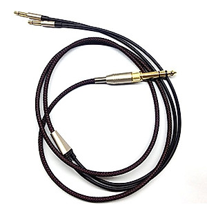 NewFantasia Replacement Audio Upgrade Cable Compatible with Denon AH-D600, AH-D7200, AH-D7100, AH-D9200, AH-D5200, Meze 99 Classics, Focal Elear Headphones Black 1.2meters/4ft