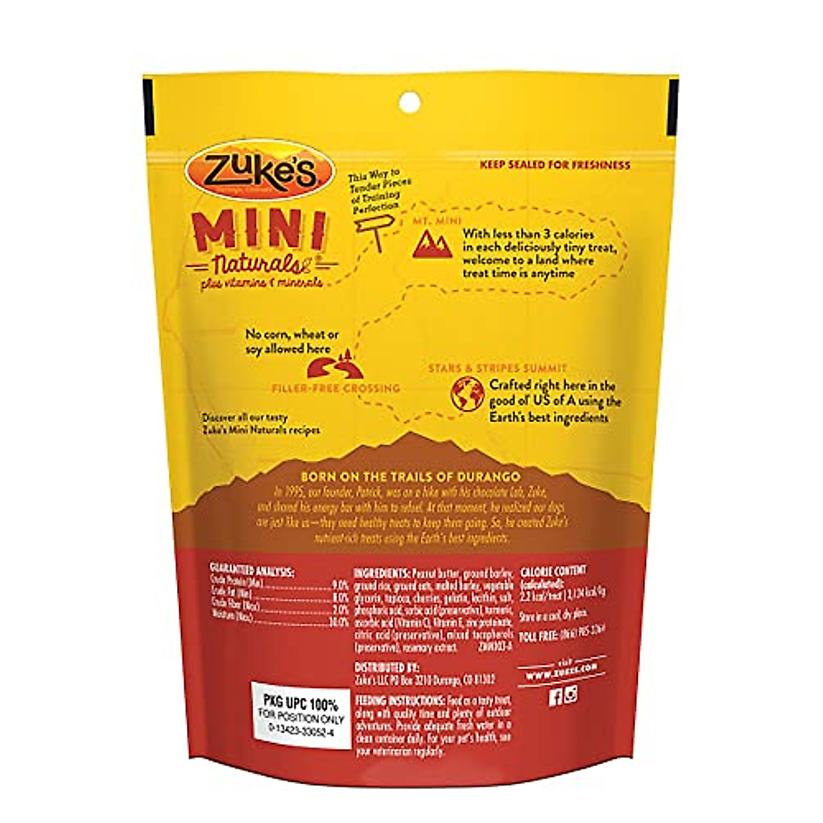 Zuke's Mini Naturals Dog Training Treats, Peanut Butter & Oats Recipe, Soft Dog Treats with Vitamins & Minerals, for All Breed Sizes, 6 OZ Bag (Pack of 3)