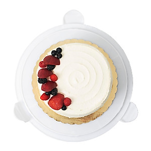 KOLORAE Cake Carrier with Lid and Server Top Handle BPA Free Fits up to 10" Dessert Cakes, Pies, Cupcakes Portable Container