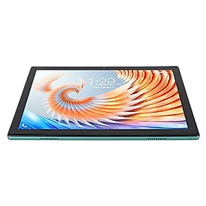AMONIDA Gaming Tablet, 10.1 Inch FHD Octa Core CPU 8GB RAM 256GB ROM Green HD Tablet Dual Camera for Business (US Plug)