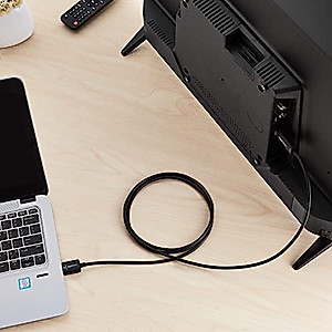 Amazon Basics DisplayPort to HDMI Display Cable, Uni-Directional, 4K@60Hz, 1920x1200, 1080p, Gold-Plated Plugs, 6 Foot, Black