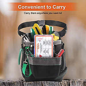 190PCS Premium Drywall Screws, Quality Black Steel #7 Sharp Point Self Tapping Screws with Phillips Drive, 8 Different Sizes Screws Assortment Set, Ideal Screw for Drywall Sheetrock, Wood and More