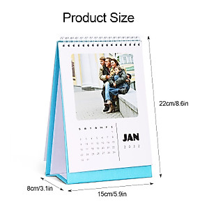 Custom Photo Calendar Personalized 2024 2025 2026 2027 2028 Pictures Calendar (black)