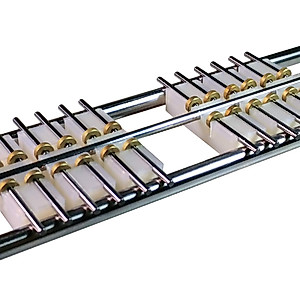 Yamix 1:160 N Scale Model Train Accessories Treadmill Track Test Stand Test Track Bearing with Connecting Line for N Scale Model