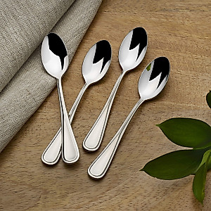 Mikasa Bravo 18/10 Stainless Steel Coffee Spoon, Set of 4