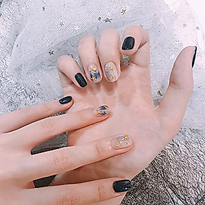 6 Jars Nail Glitter Powder Black White Sliver Dust Sugar Powder, Superfine French Nail Sugar Glitter Iridescent Candy Coat Nails Sweater Design Manicure Decorations DIY Crafts