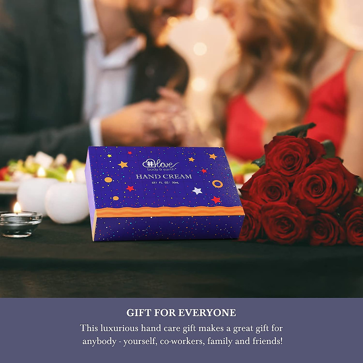 Hand Cream Gift Set - Moisturizing Hand Lotion Set with Natural Glycerin and Vitamin E, Pack of 6 Hand Cream Set, Lotion Gift Sets for Women and Men, Ideal Gifts for Her Christmas Birthday