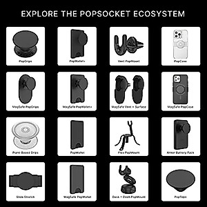 PopSockets: iPhone 13 Pro Case with Phone Grip and Slide, Phone Case for iPhone 13 Pro - Clear