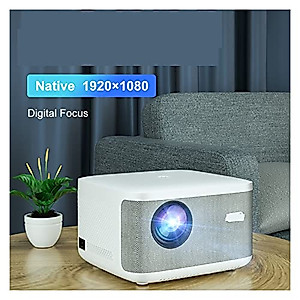 Digital Focus Smart Android WiFi Full HD 1920 * 1080P LED Projector Video Projector Home Theater LCD Laser (Color : A20 add air Mouse)