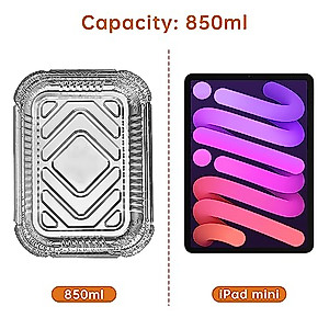 AKEROCK Thanksgiving Leftover Containers with Lids, Thanksgiving to go Containers, Tin Foil, 36 Pieces Total