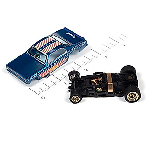 Auto World Hot Wheels Patriotic 4Gear - 1970's Plymouth Duster HO Scale Slot Car