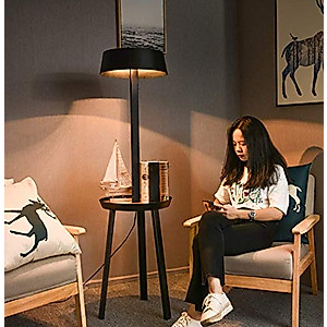 TANGIST Nordic Floor Lamp Iron Floor Lamp Indoor Lighting with Shelf Standing Lamp Antique Suitable for Living Room Bedroom - Foot Switch Modern Style Home Decoration