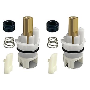 KEQGPCBE 2 Pack Replacement for RP25513 Faucet Stem Cartridges Assembly Repair Kit for Delta Two Handle Lavatory Centerset Widespread Bathroom Faucet RP4993 Seat and Spring