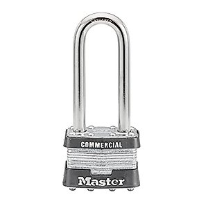 Master Lock 1KALJ Outdoor Padlock with Key, Silver, 1LJ, 1 Pack
