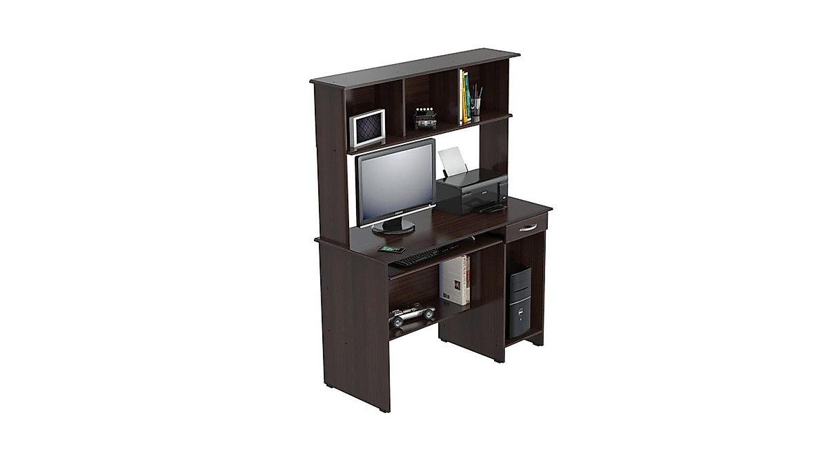Inval Computer Workcenter with Hutch - Stylish Home Office Solution
