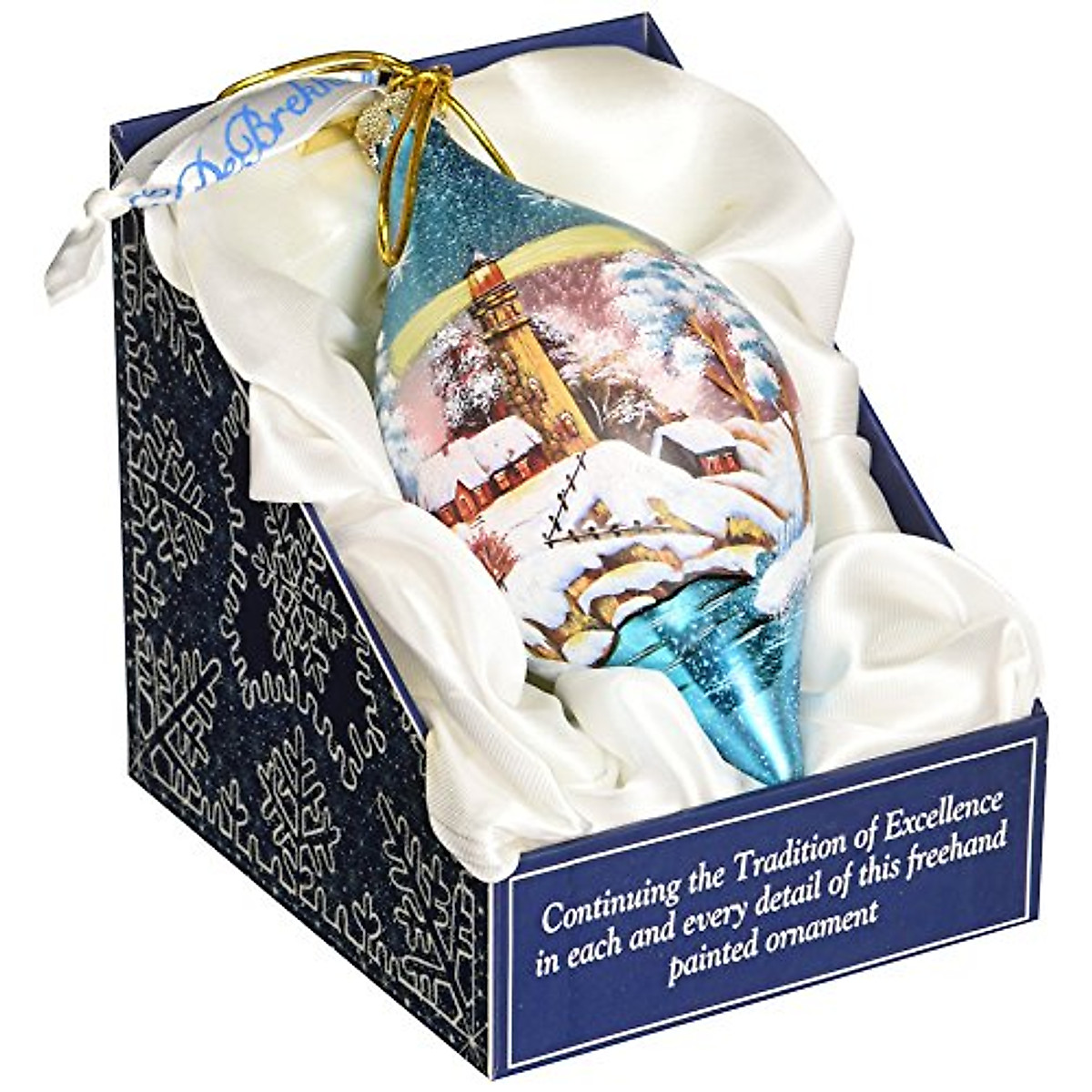 Lighthouse Drop Ornament Holiday Splendor Collection Coastal - 74177 by G.DeBrekht