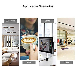 BESPORTBLE Wall Mounted Floating Corner Shelves Wooden Wall Display Storage Rack Organiser for Home Bedroom Living Room 18cm