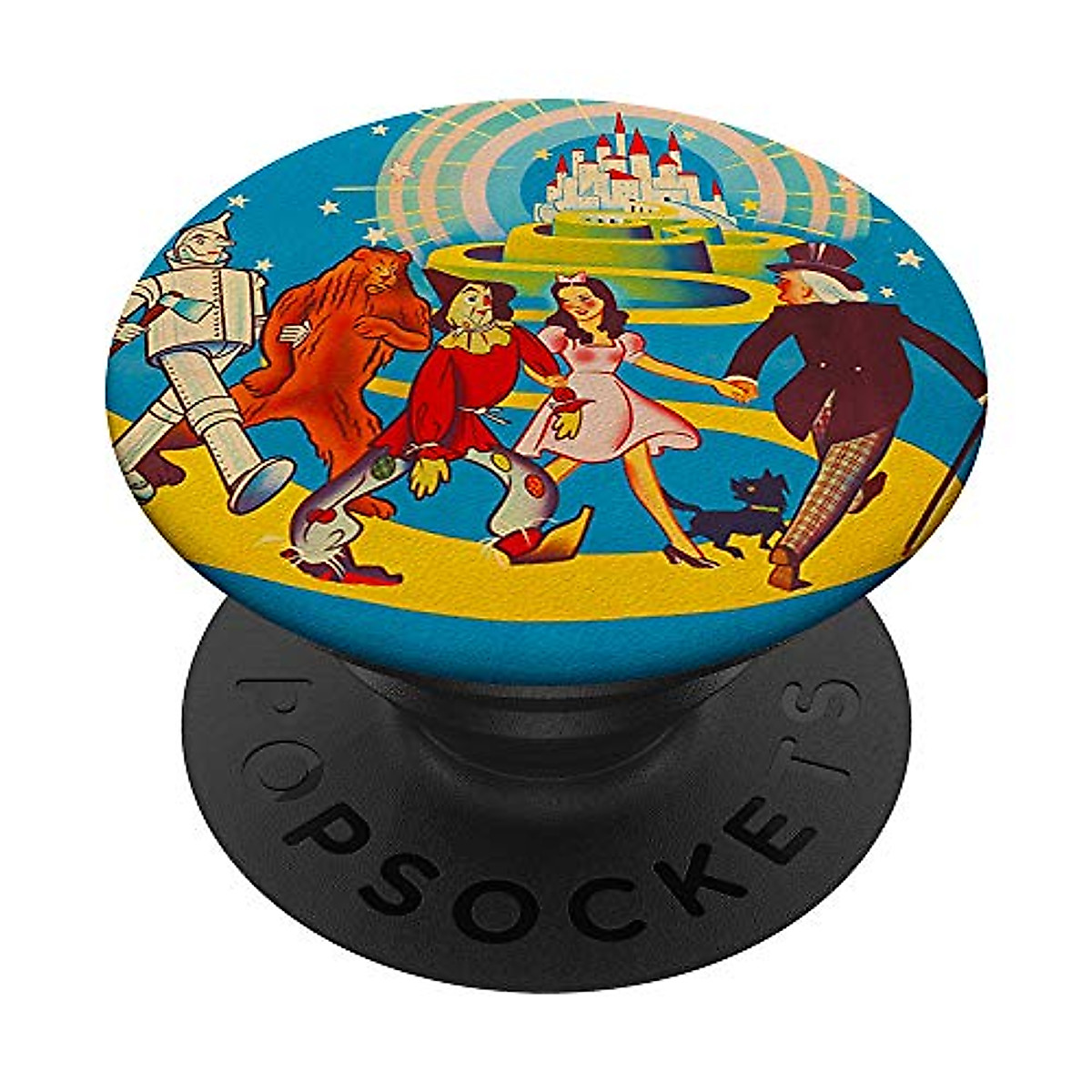 Wizard of OZ Book Art Tin Man Lion Scarecrow Dorothy & Toto PopSockets PopGrip: Swappable Grip for Phones & Tablets