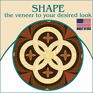 Peachtree Woodworking Supply Veneer Variety Pack for Marquetry and Inlay Work with 15 Square Feet of Domestic •Exotic •Various Grain and Color Dyed Raw Wood Veneers •No Two Packs are Alike
