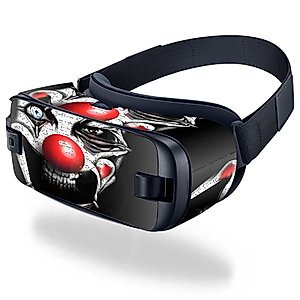 MightySkins Skin Compatible with Samsung Gear VR (2016) wrap Cover Sticker Skins Evil Clown