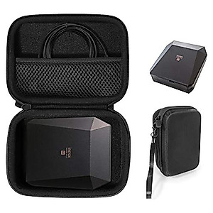 WGear Protective Case for Fujifilm Instax SP-3 Mobile Printer, Mesh Pocket for Cable and Printing Paper (Black)