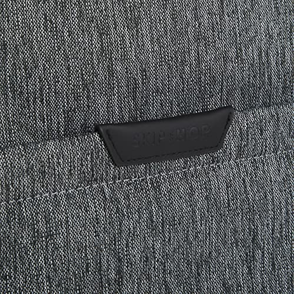 Skip Hop Diaper Bag Backpack: Baxter featuring Large Capacity, Ergonomic Design, with Changing Pad & Stroller Attachment, Textured Grey