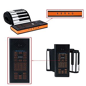 88 Keys Portable Piano With Storage Bag,Keyboard Hand Roll Piano,Roll Up Keyboard Piano, Foldable Piano,Roll Out Piano,Kids Keyboard Piano, Travel Piano …