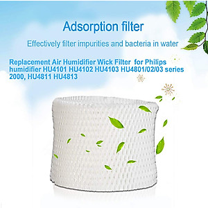HIFROM Replace Air Humidifier Wick Filter for Philips HU4801/02/03 HU4102 HU4801 HU4803 HU4811 HU4813 Humidifier Parts Accessory (8pcs)