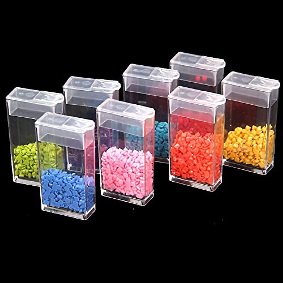 Transparent Diamond Painting Storage - Bulk Bottles, Small Crafts Storage Organizers for Crystal Beads Studs Buttons