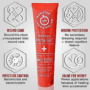 Veterinus Derma GeL Tube 100ml - 3.4fl.oz. (+ 10ml Tube Included)