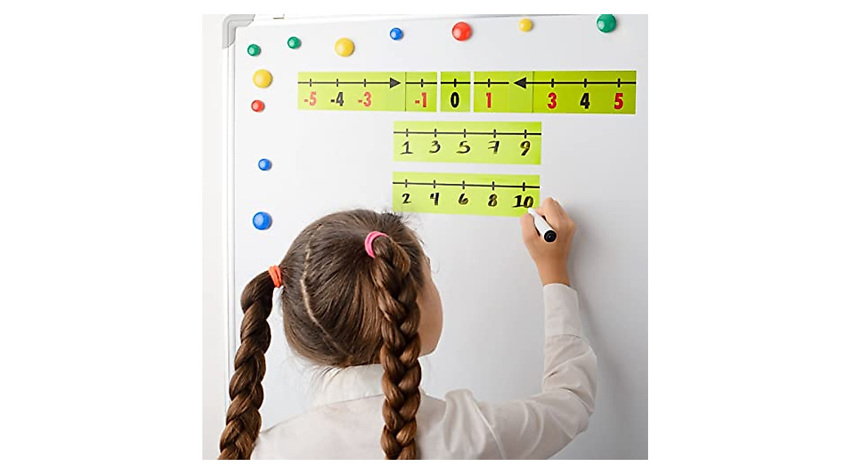 Bright Creations Magnetic Number Line for Classroom Whiteboard