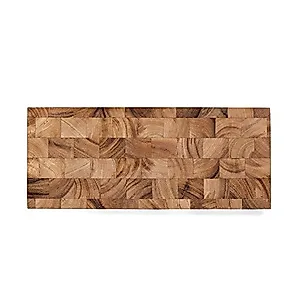 Ironwood Bowery End Grain Cheese and Charcuterie Board, One Size, Acacia Wood