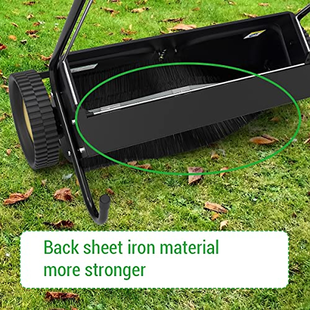 SPLENDOR LS-650A 26-Inch Push Lawn Sweeper, 26 Inches, Black