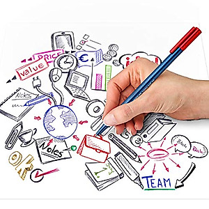 STAEDTLER 437 XBSB10 Triplus Ballpoint Pen - Multi-Colour (Pack of 10)