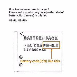 NB-6L Wall Charger for PowerShot SX530 HS, SX610 HS, SX710 HS, SD1200 is, SD1300 is, S120 IXY 10S IXY 30S and More with Foldable Plug