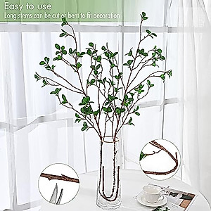 Fascidorm Faux Branches for Vase, 43.3" Greenery Stems Artificial Branches with Leaves for Vase Home Table Wedding Office Decoration