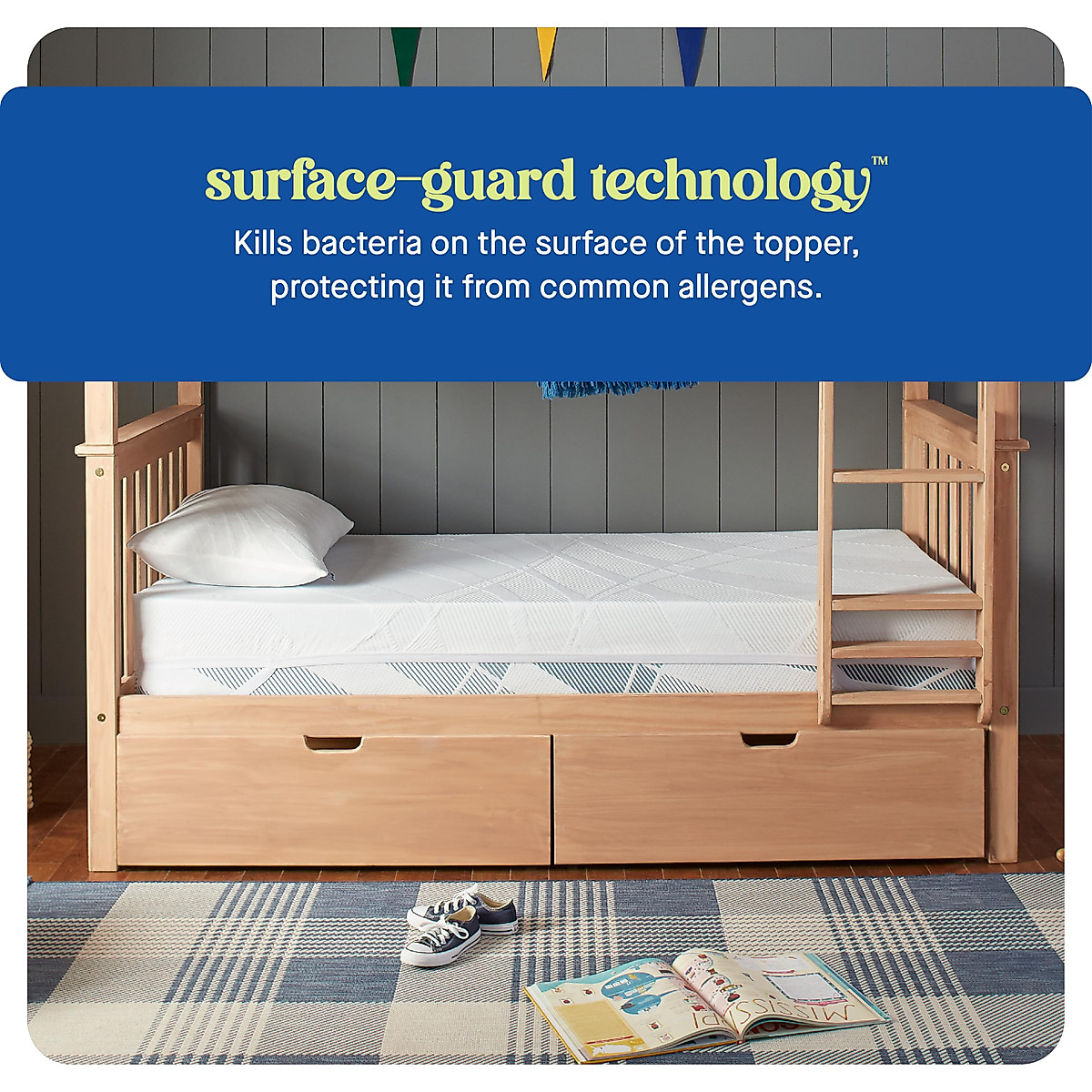 Sealy Dreamlife 3” Gel Memory Foam Mattress Topper with Cooling Cover, King